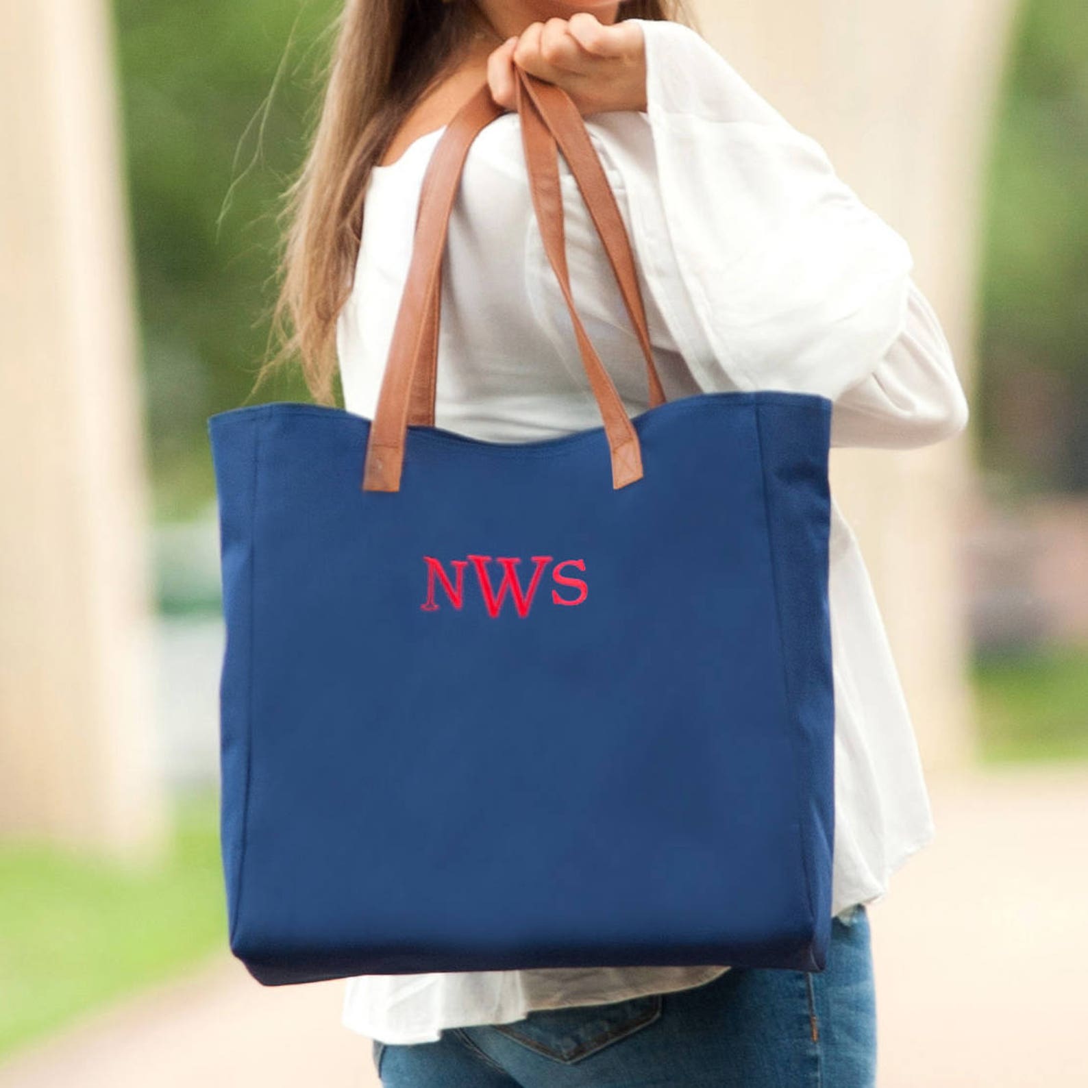 Monogrammed Game Day Tote Bag Tailgate Tote College Team - Etsy