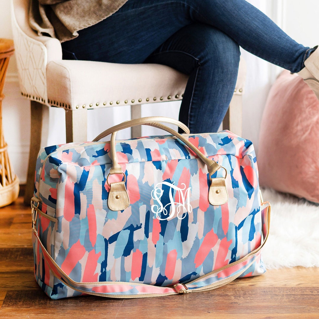 Monogrammed Kendra Travel Bag Monogrammed Duffel Graduation Gift Idea ...