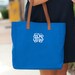Monogrammed Game Day Tote Bag Tailgate Tote College Team - Etsy