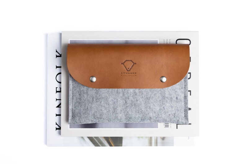 Leather Wool Felt Cable Organizer, Cable Case, Cord and Cable Organizer ...