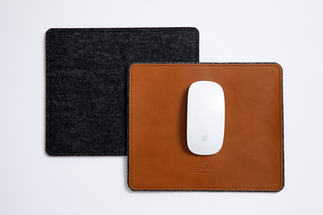 Leather Computer Mouse Pad, Desk Mouse Pad, Personalised Mouse Pad ...