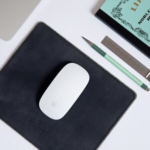 Leather Computer Mouse Pad, Desk Mouse Pad, Personalised Mouse Pad ...