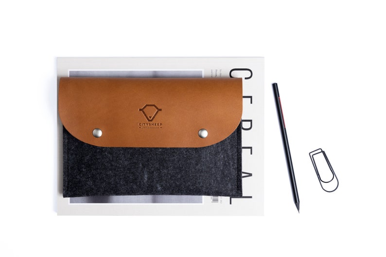 Leather Wool Felt Cable Organizer, Cable Case, Cord and Cable Organizer ...