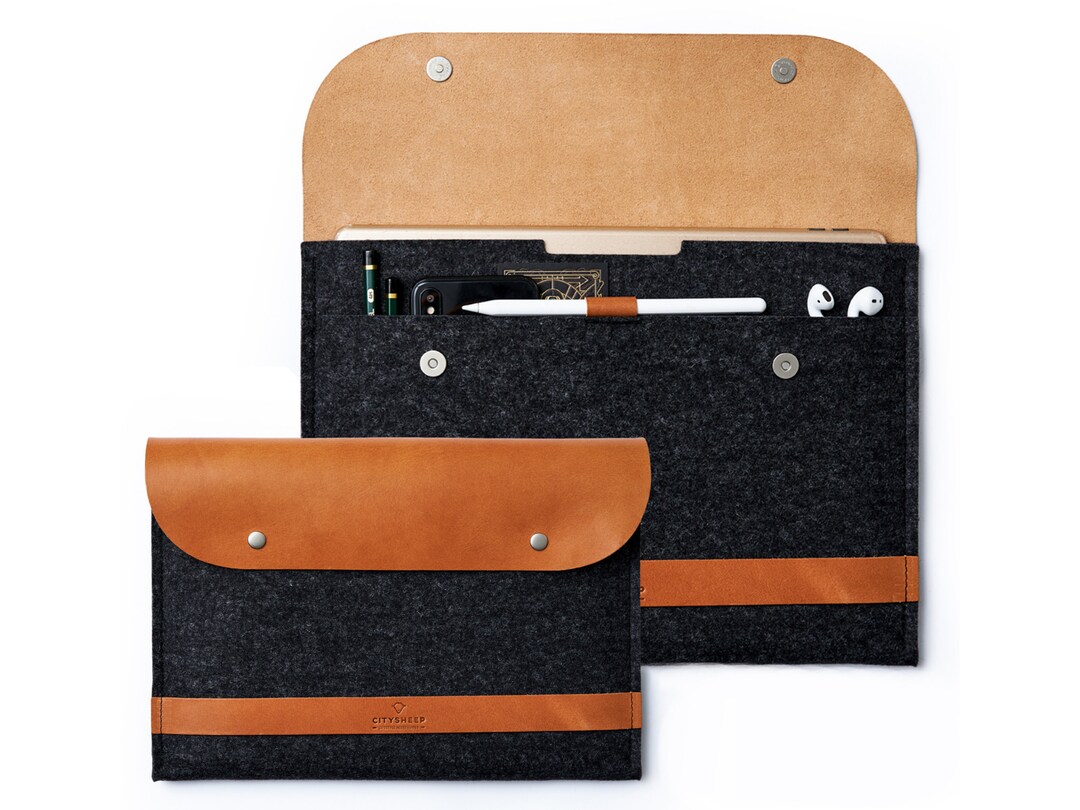 Wool Felt iPad Case, iPad Pro 12.9" Case, iPad Pro 13" M4/ iPad Air 13 M2 Case With Pencil ...