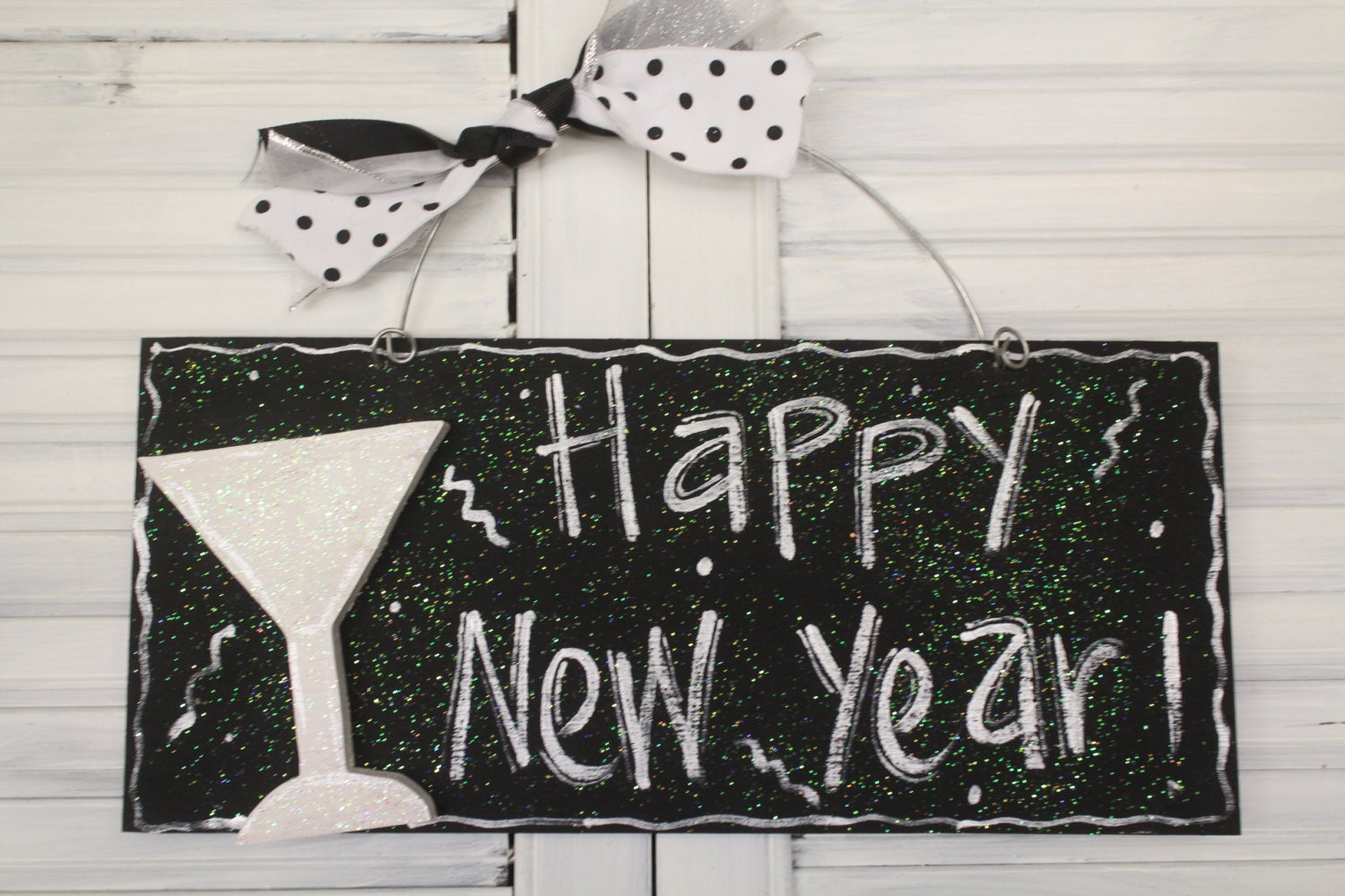 Happy New Year Hand Painted Wood Sign | Etsy