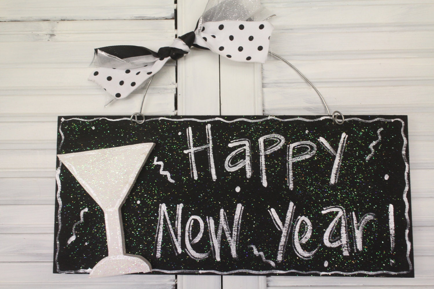Happy New Year Hand Painted Wood Sign | Etsy