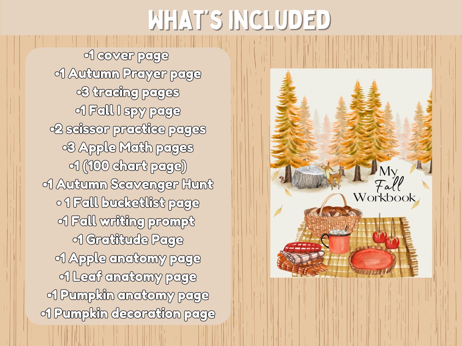 Fall Morning Menu - Kindergarten Homeschool Lessons & Fall Activities ...