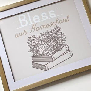 Home Sweet Homeschool Wall Art - Modern Classroom Decor - Etsy