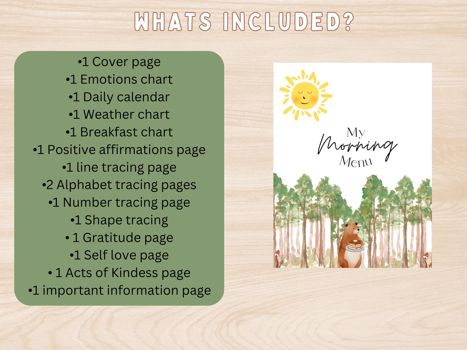 Homeschool Morning Menu Busy Binder for Kindergarten & 1st Grade, Fall ...