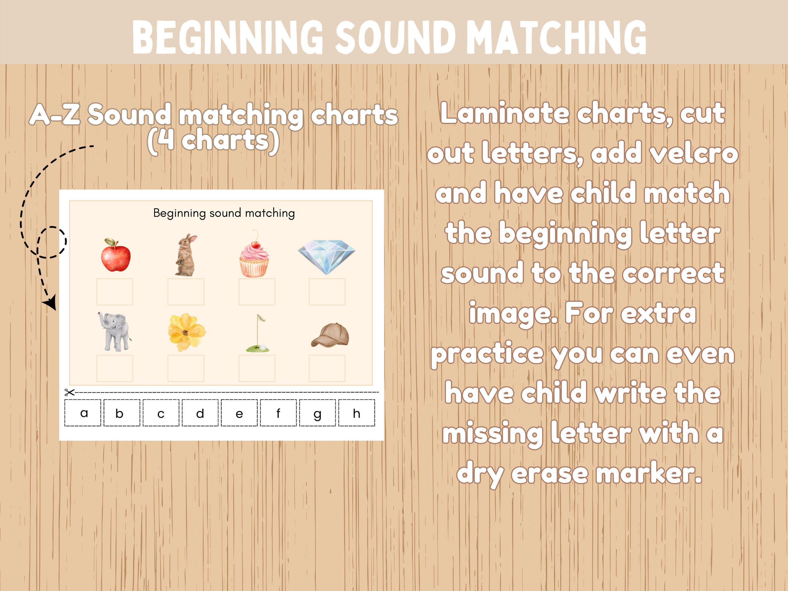 ABC Starter Kit, Beginning Sounds for Preschool, Kindergarten ...