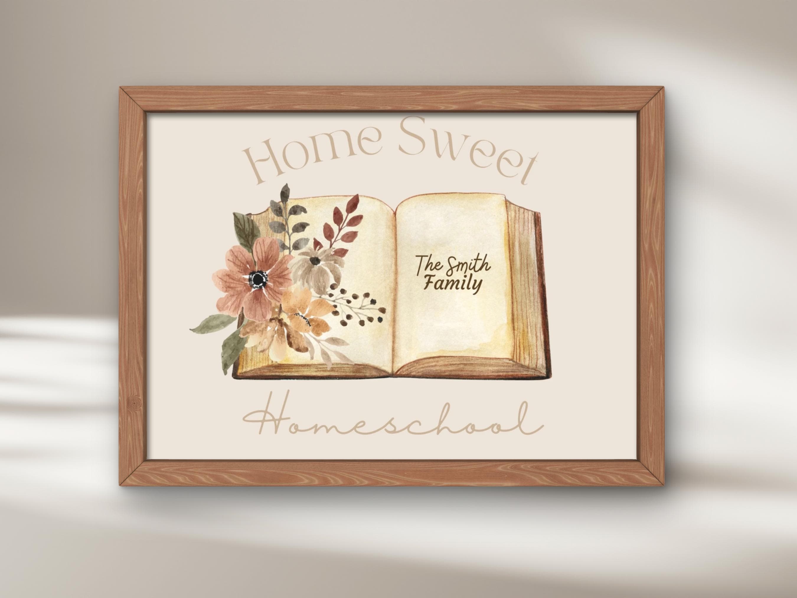 Home Sweet Homeschool Wall Art - Modern Classroom Decor - Etsy
