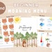 Homeschool Morning Menu Busy Binder for Kindergarten & 1st Grade, Fall ...