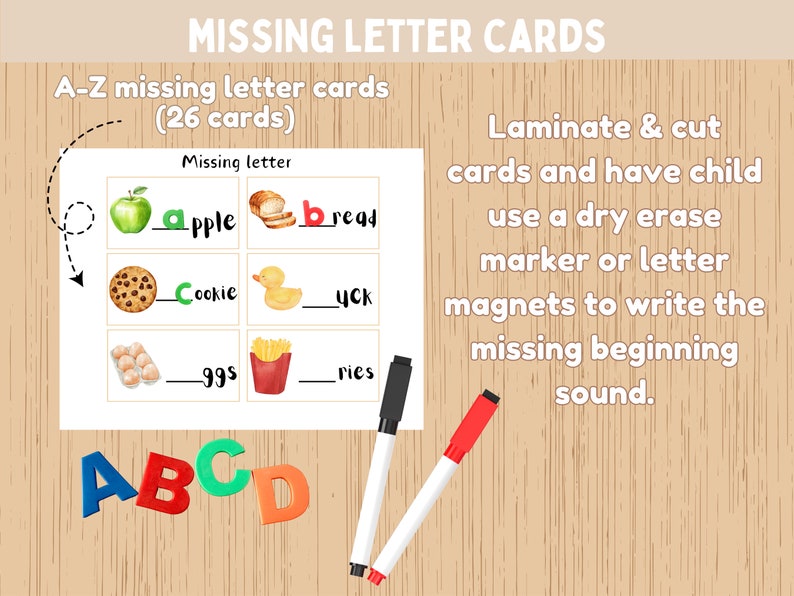 ABC Starter Kit, Beginning Sounds for Preschool, Kindergarten ...