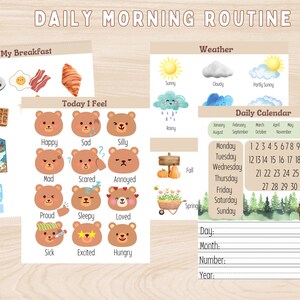 Homeschool Morning Menu Busy Binder for Kindergarten & 1st Grade, Fall ...