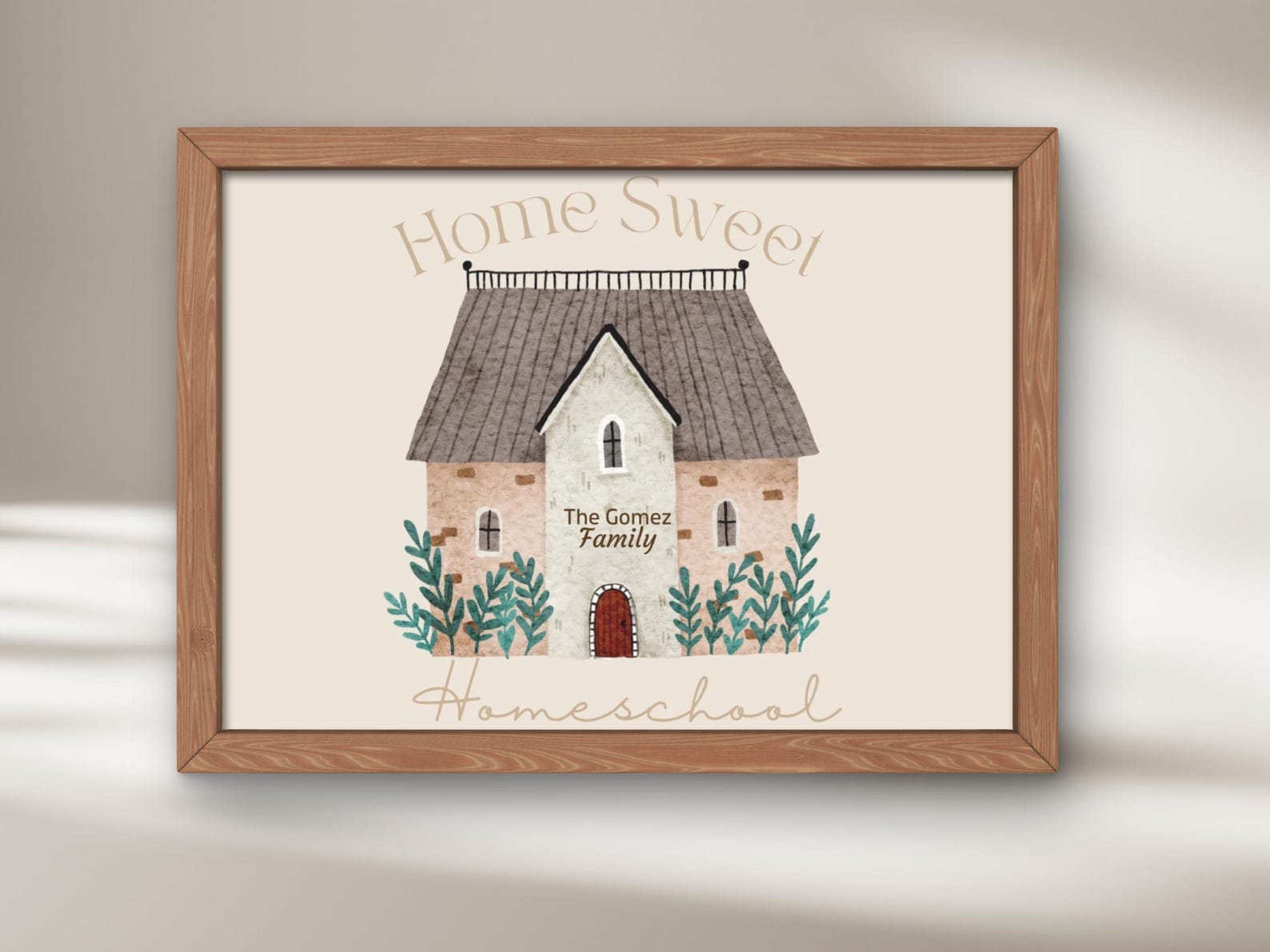 Home Sweet Homeschool Wall Art - Modern Classroom Decor - Etsy