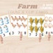 Farm Animals Counting Cards: Montessori Preschool Learning - Etsy