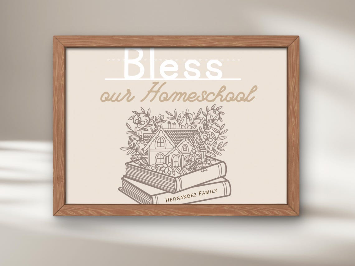 Home Sweet Homeschool Wall Art - Modern Classroom Decor - Etsy