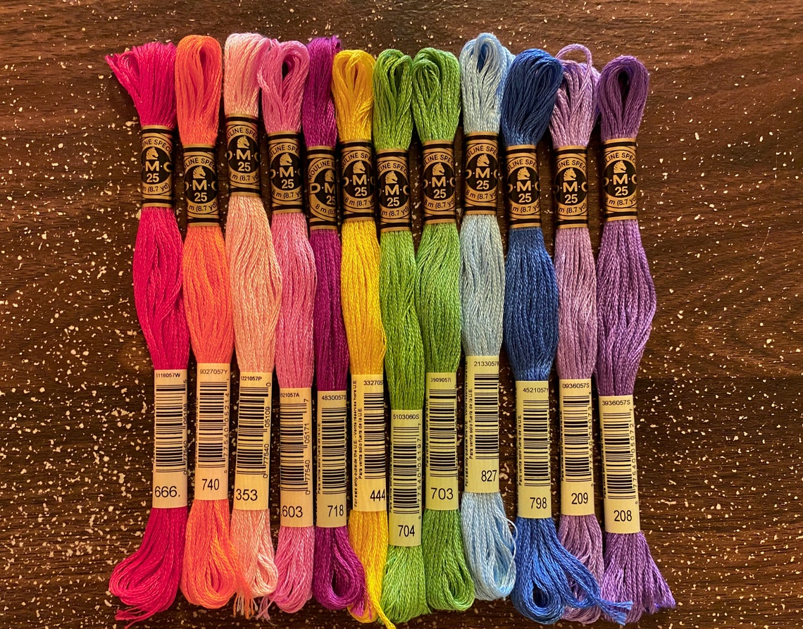 Fantasy Rainbow Brand New DMC Floss - Etsy