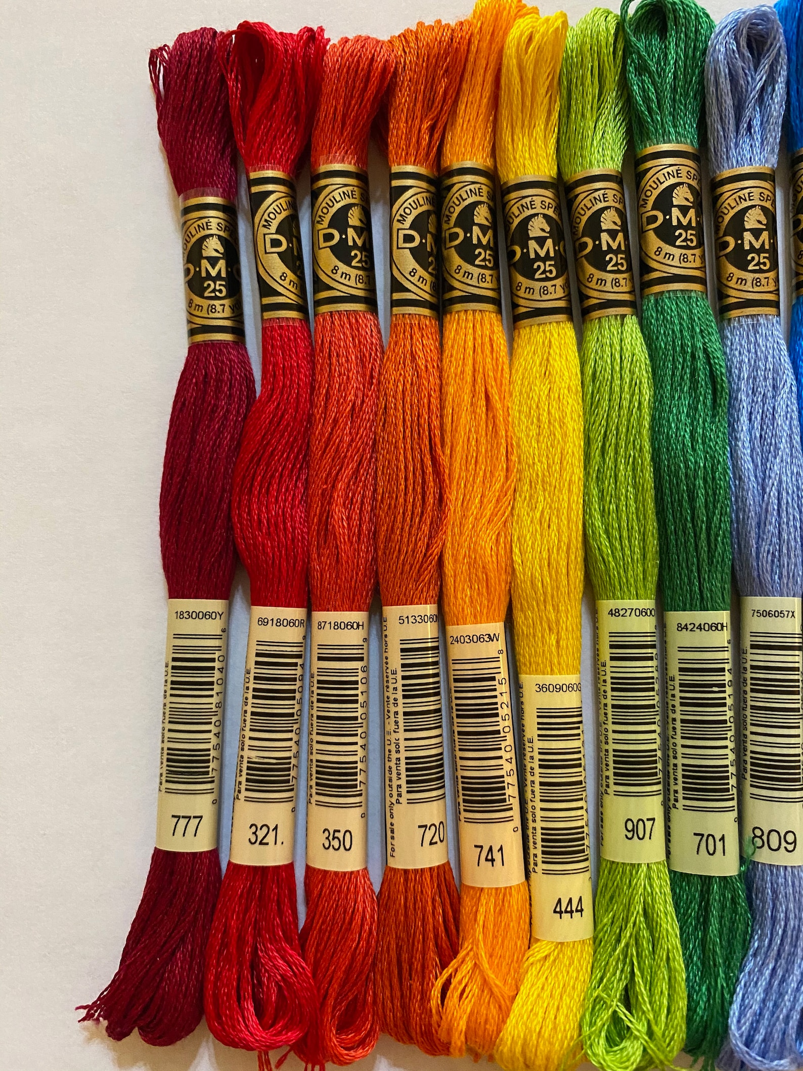 DMC Floss 12 Skeins Vibrant Traditional Rainbow Set 2 | Crafts, Cross ...