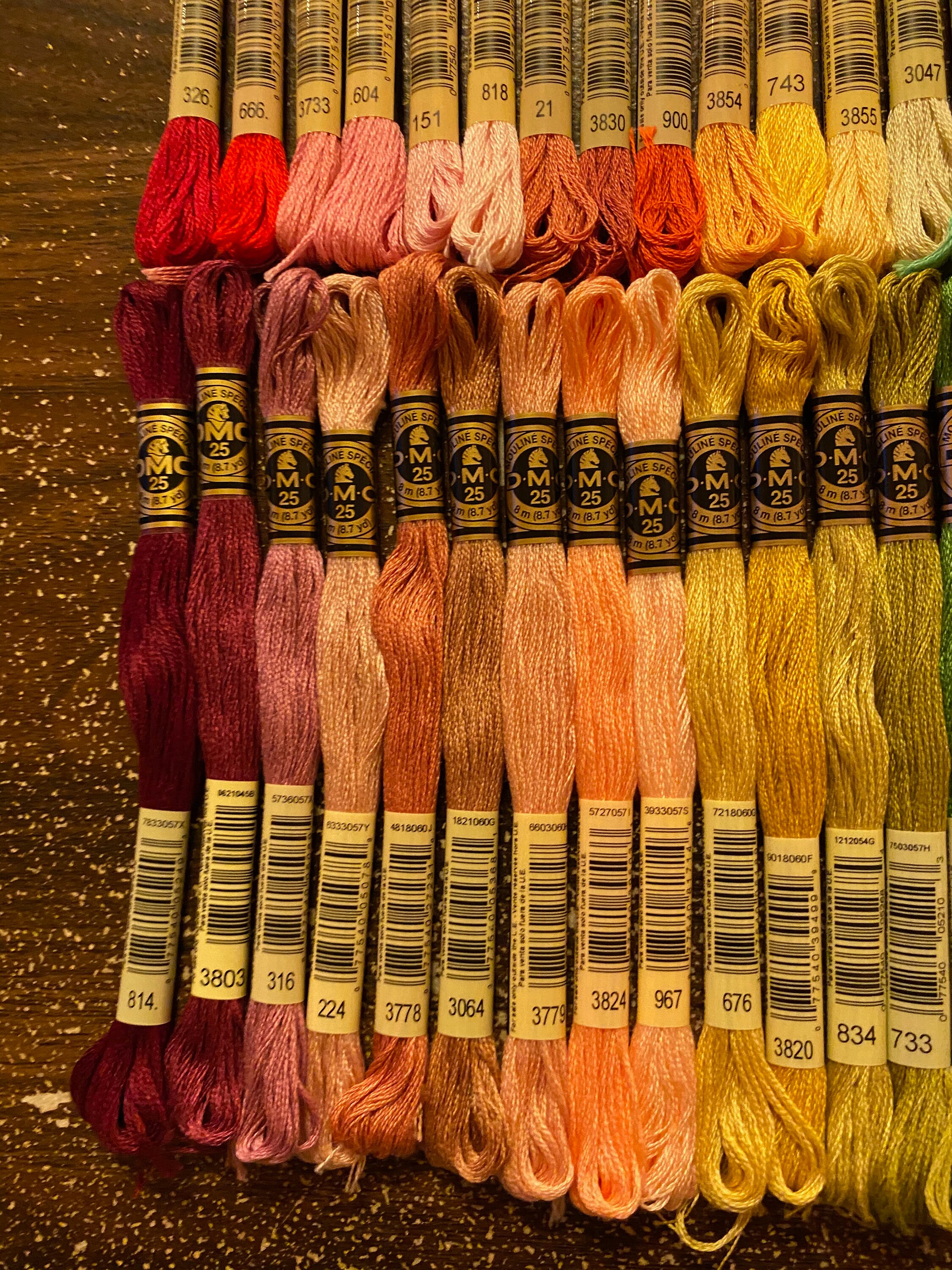 50 Brand New DMC Floss Rainbow of Colors Free Shipping - Etsy Denmark