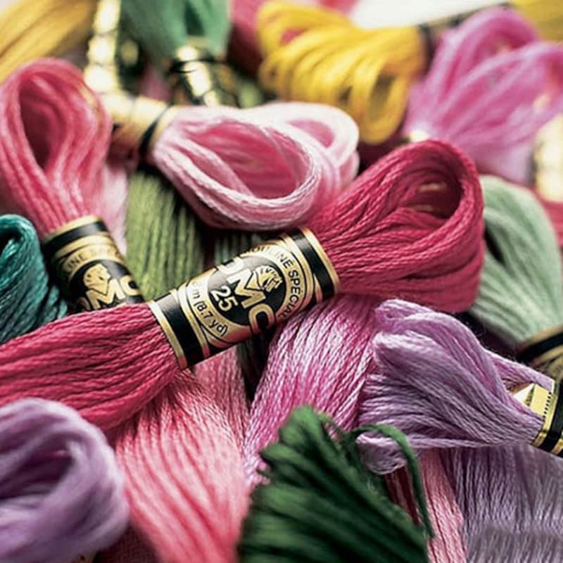 Dmc Floss Color Chart - Etsy