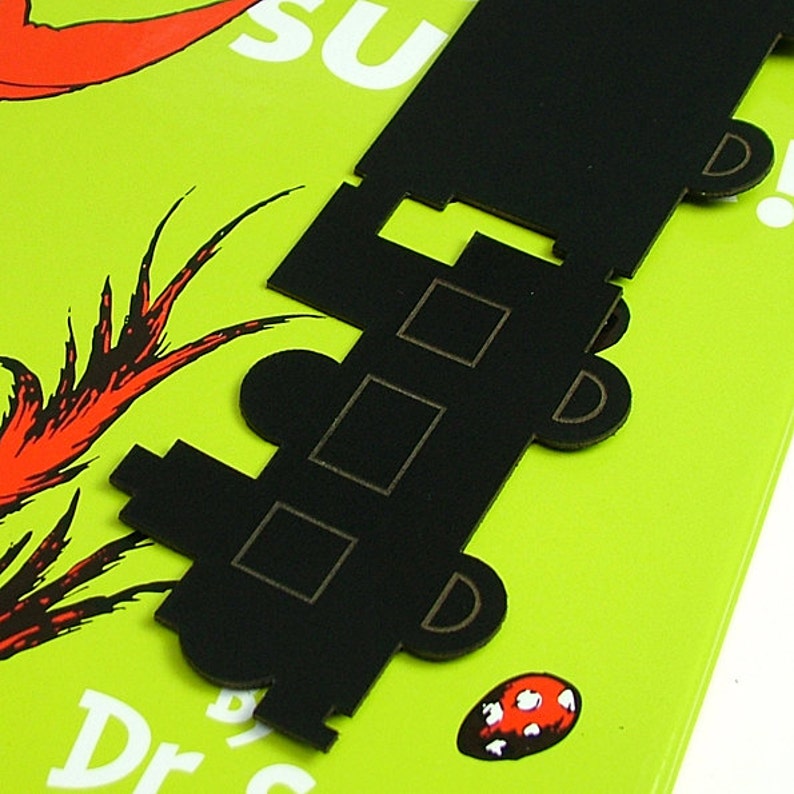 Childrens Bookmark Train Engine Leather Bookmark Steam Train - Etsy