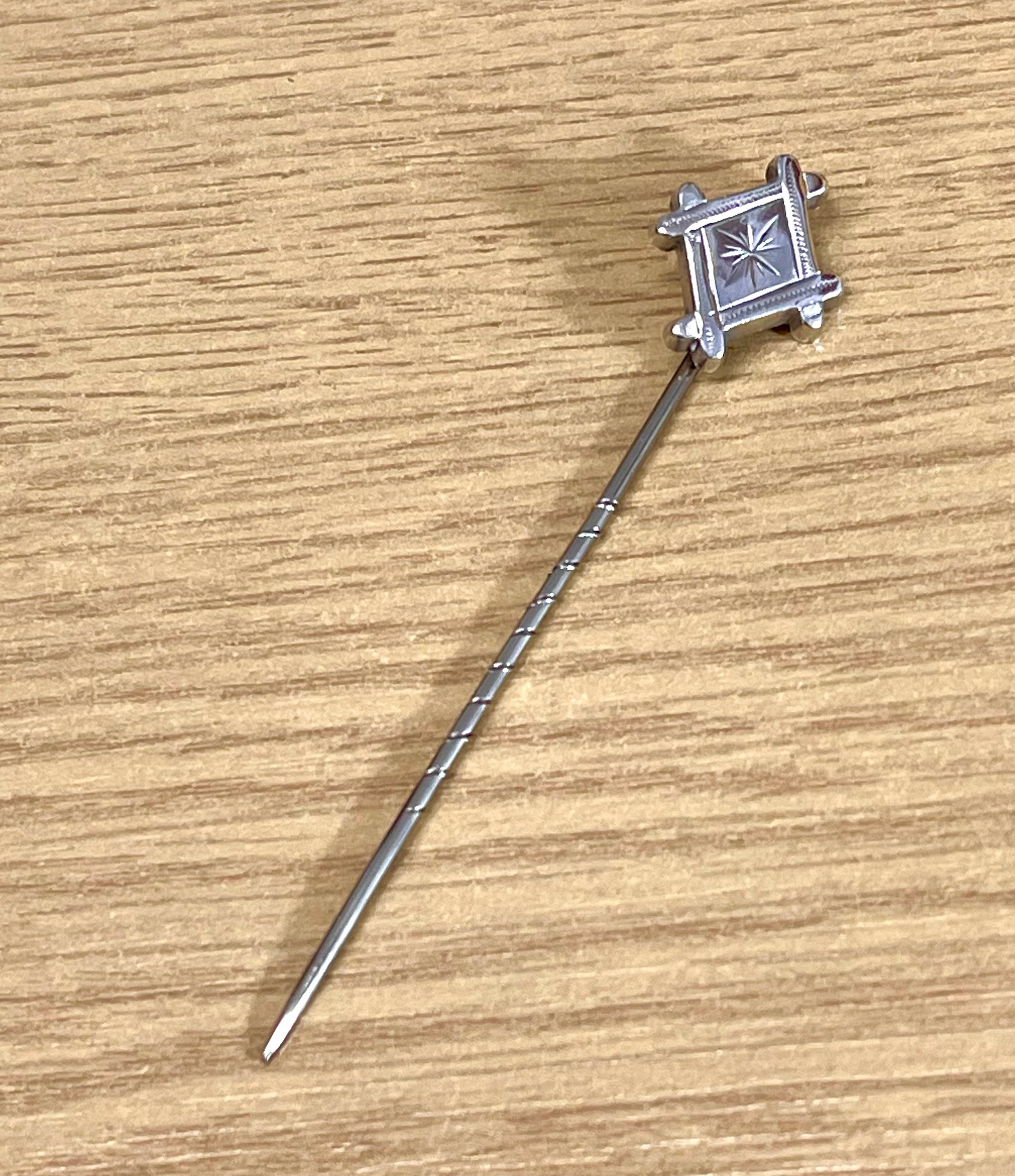 Victorian Silver Stick Pin Aesthetic Movement English Stick Pin Circa ...