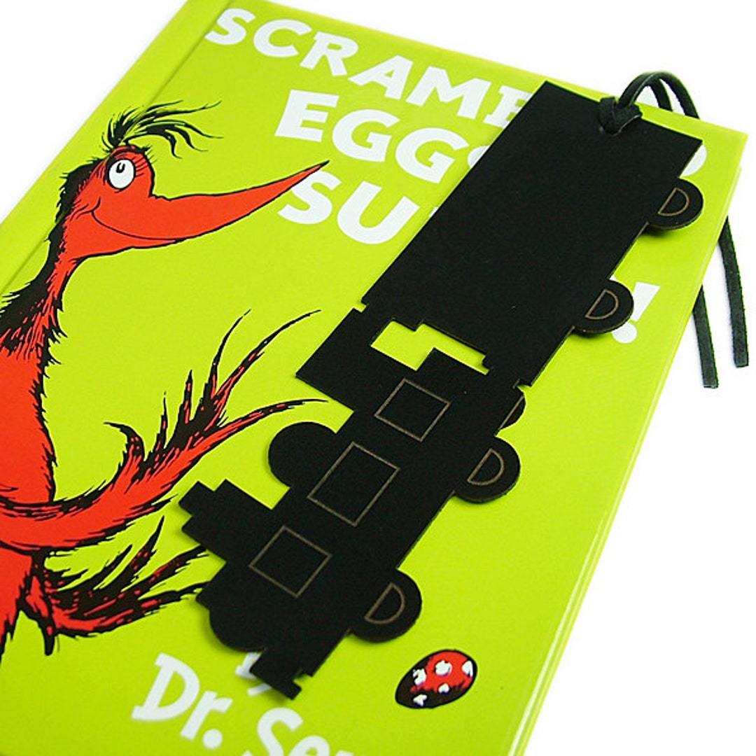 Childrens Bookmark Train Engine Leather Bookmark Steam Train - Etsy