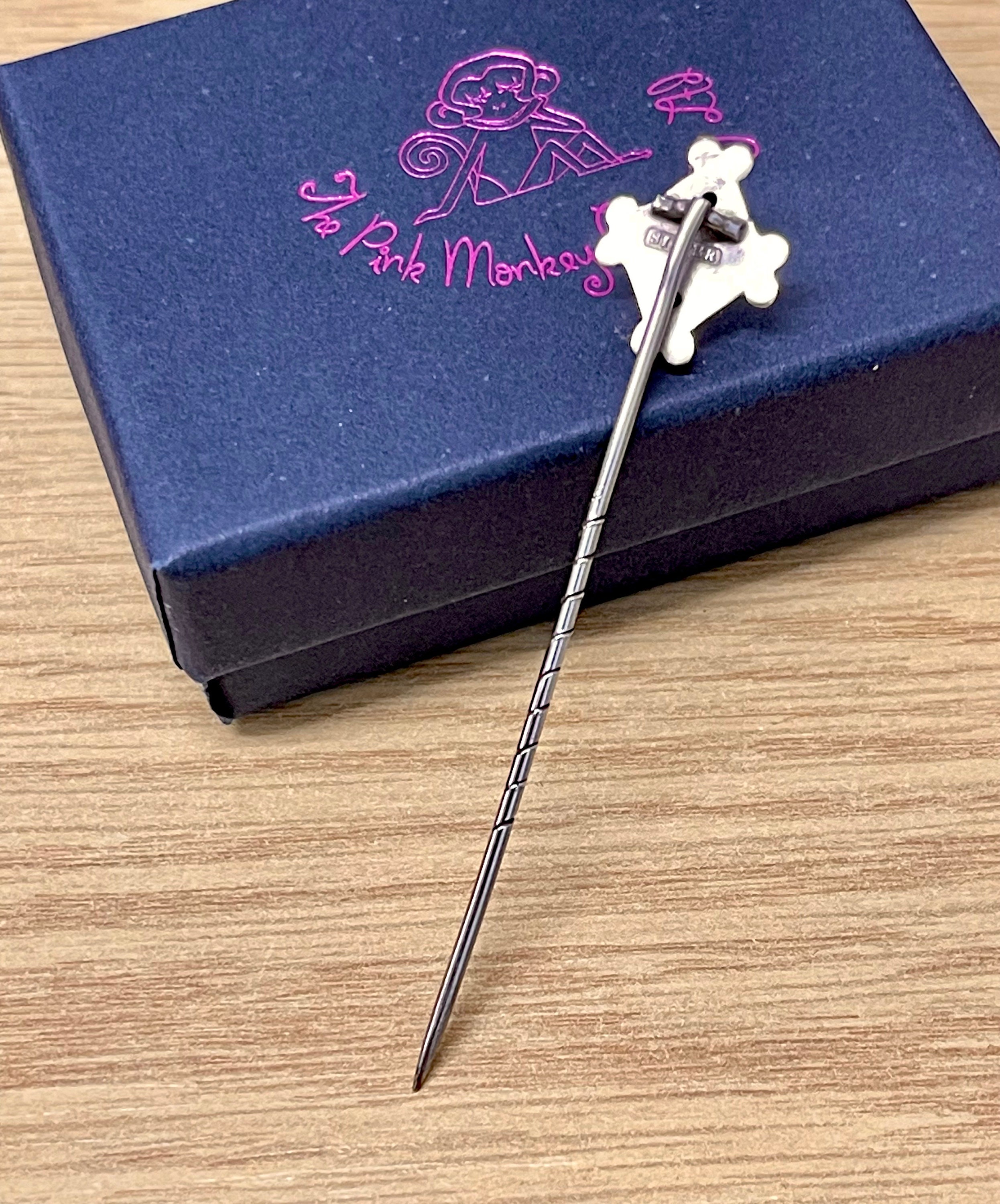 Victorian Silver Stick Pin Aesthetic Movement English Stick Pin Circa ...