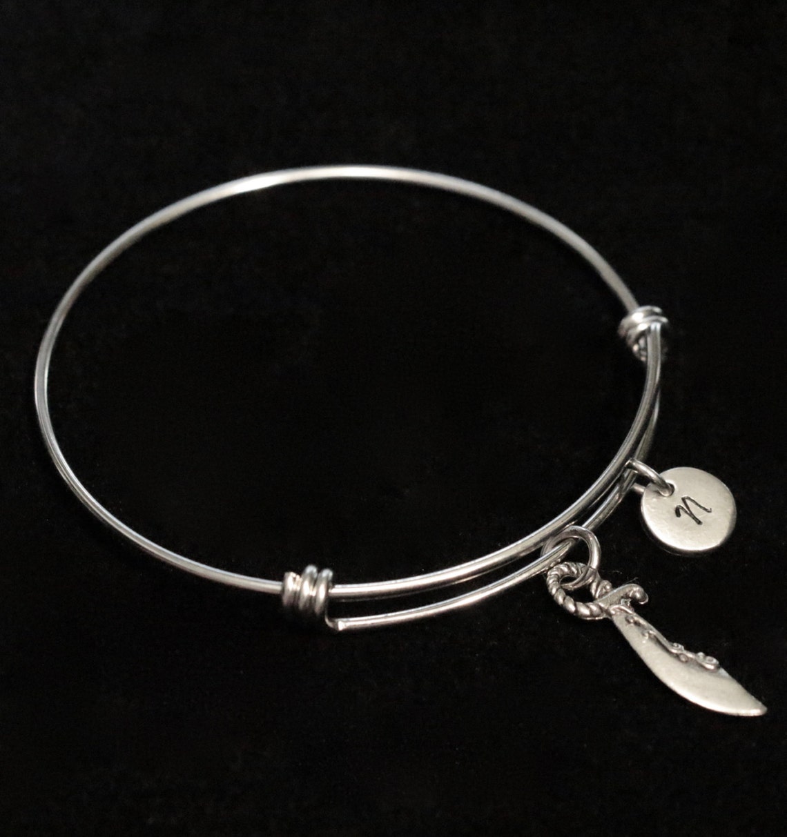 Sword Charm Bracelet, Knife Bracelet, Weapon Charm Bracelet, Charm ...