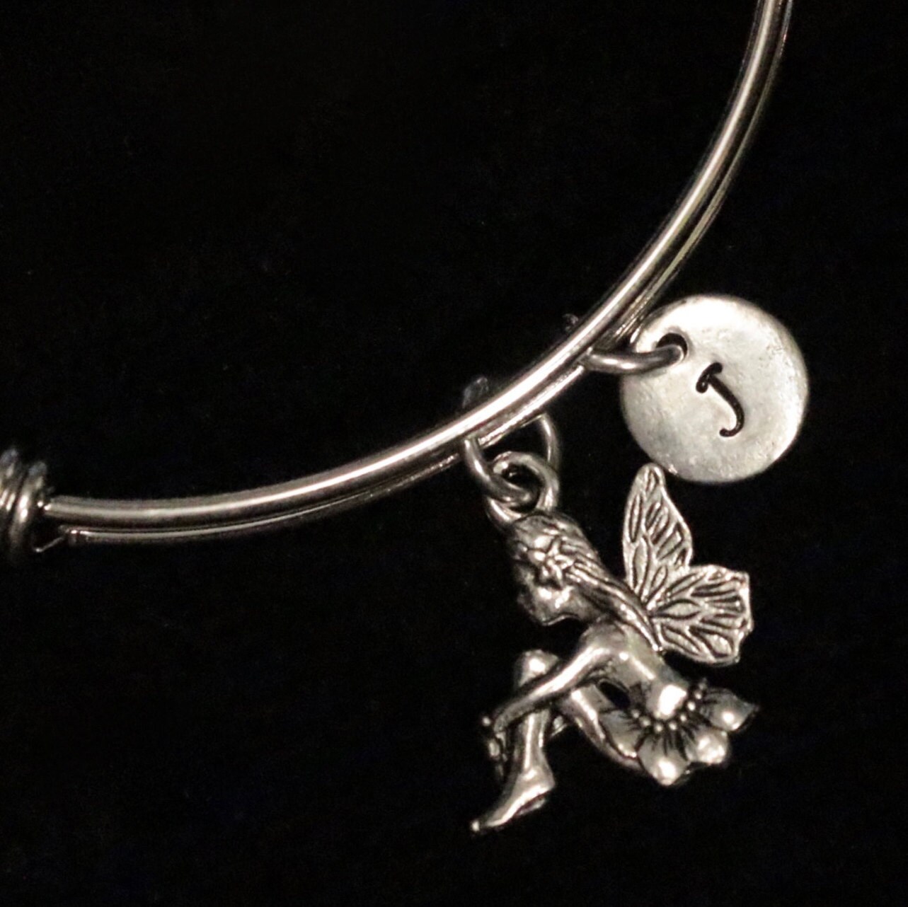 Fairy Stainless Steel Bracelet Garden Fairy Bracelet Flower - Etsy New ...