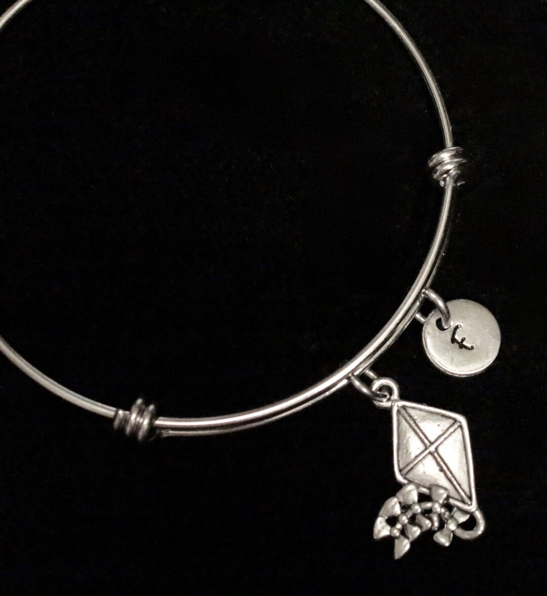 Kite Charm Bracelet, Kappa Alpha Theta Bangle Bracelet, Charm Bracelet ...