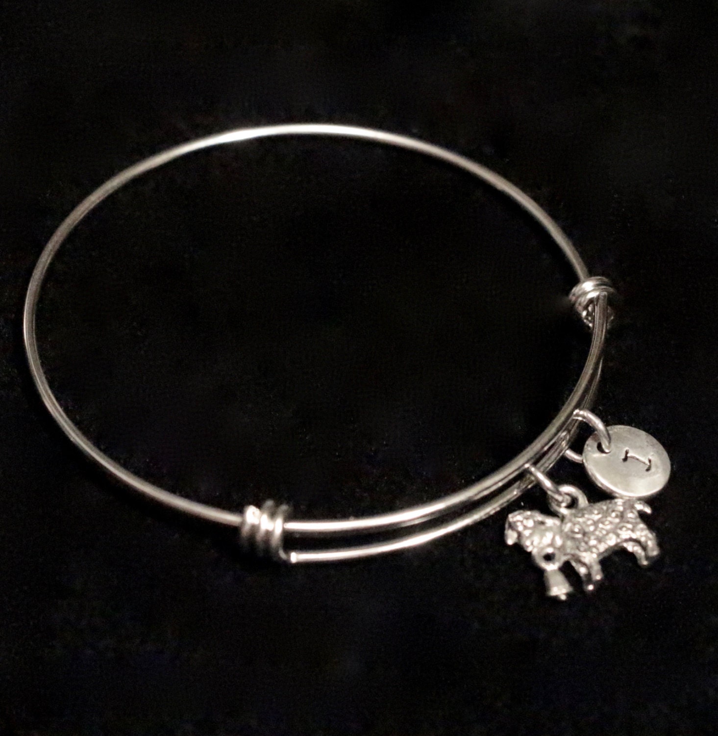 Sheep Charm Bracelet, Lamb Bangle Armband, Charm Armband, Verstelbare ...