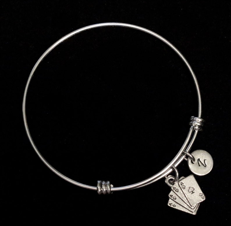Playing Card Stainless Steel Bracelet, Poker Bracelet, Bangle Bracelet ...