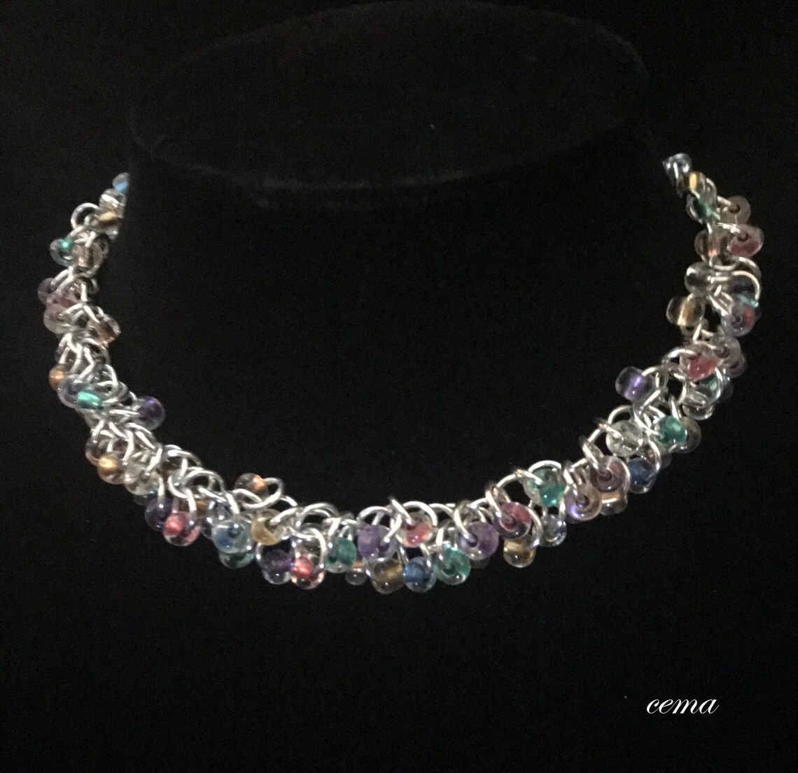 Choker Necklace and Earring Set/shaggy Loop - Etsy