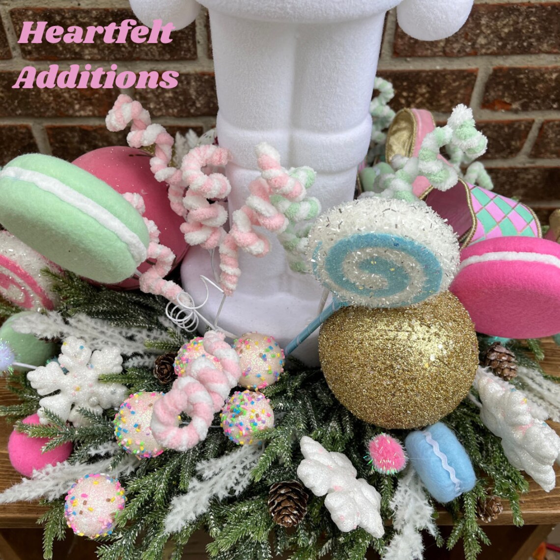 Nutcracker Arrangement, Christmas Arrangement, Flocked Nutcracker ...