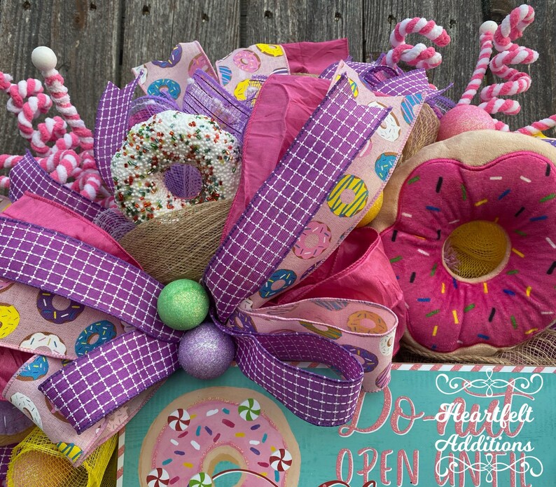 Donut Wreath Christmas Wreath Donut Decor Christmas Decor | Etsy