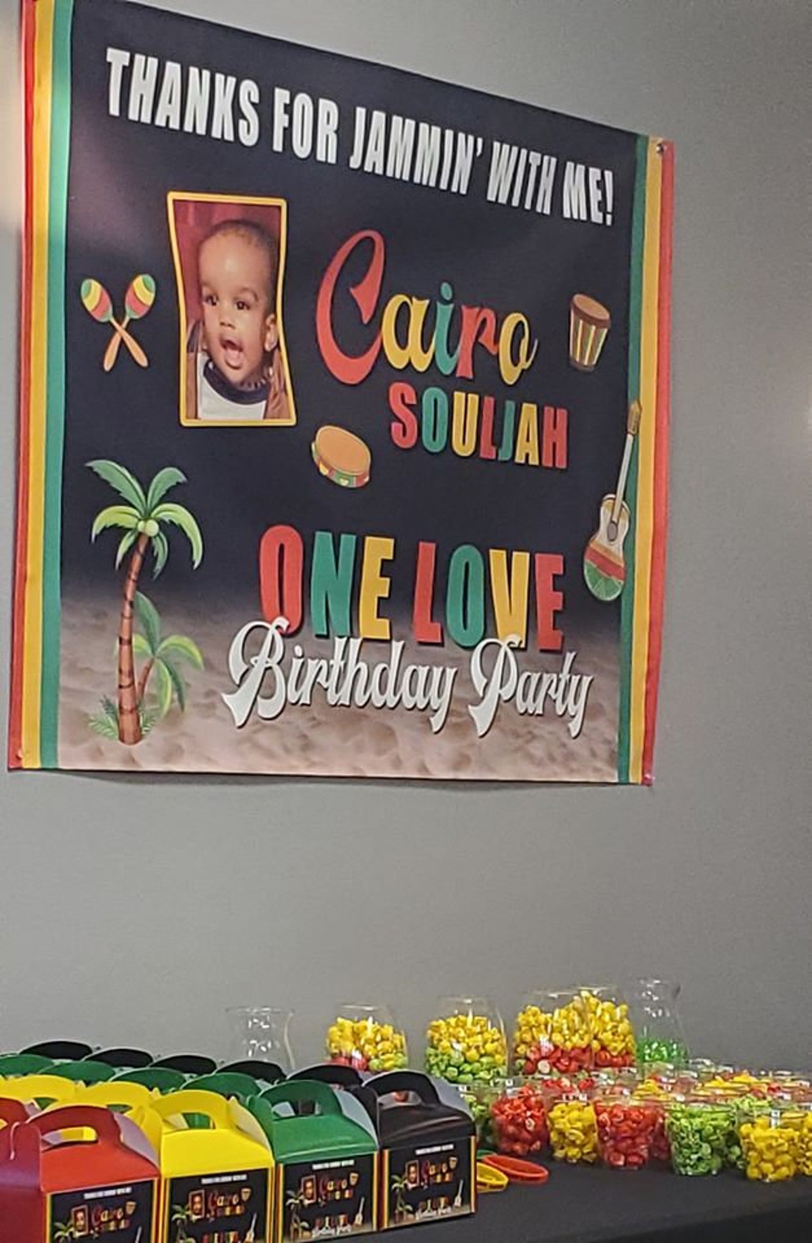 Reggae Themed Favor Box Island Party Favor Box Custom Gable - Etsy