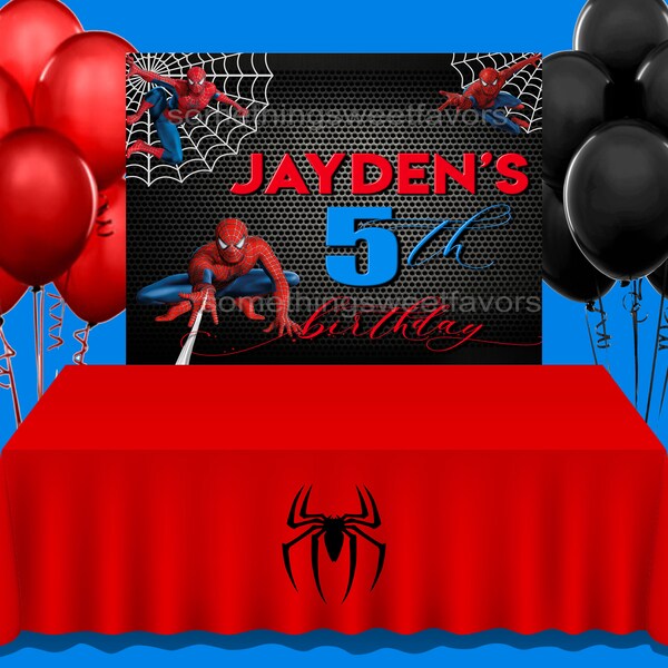 Spiderman Customize Backdrop - Etsy