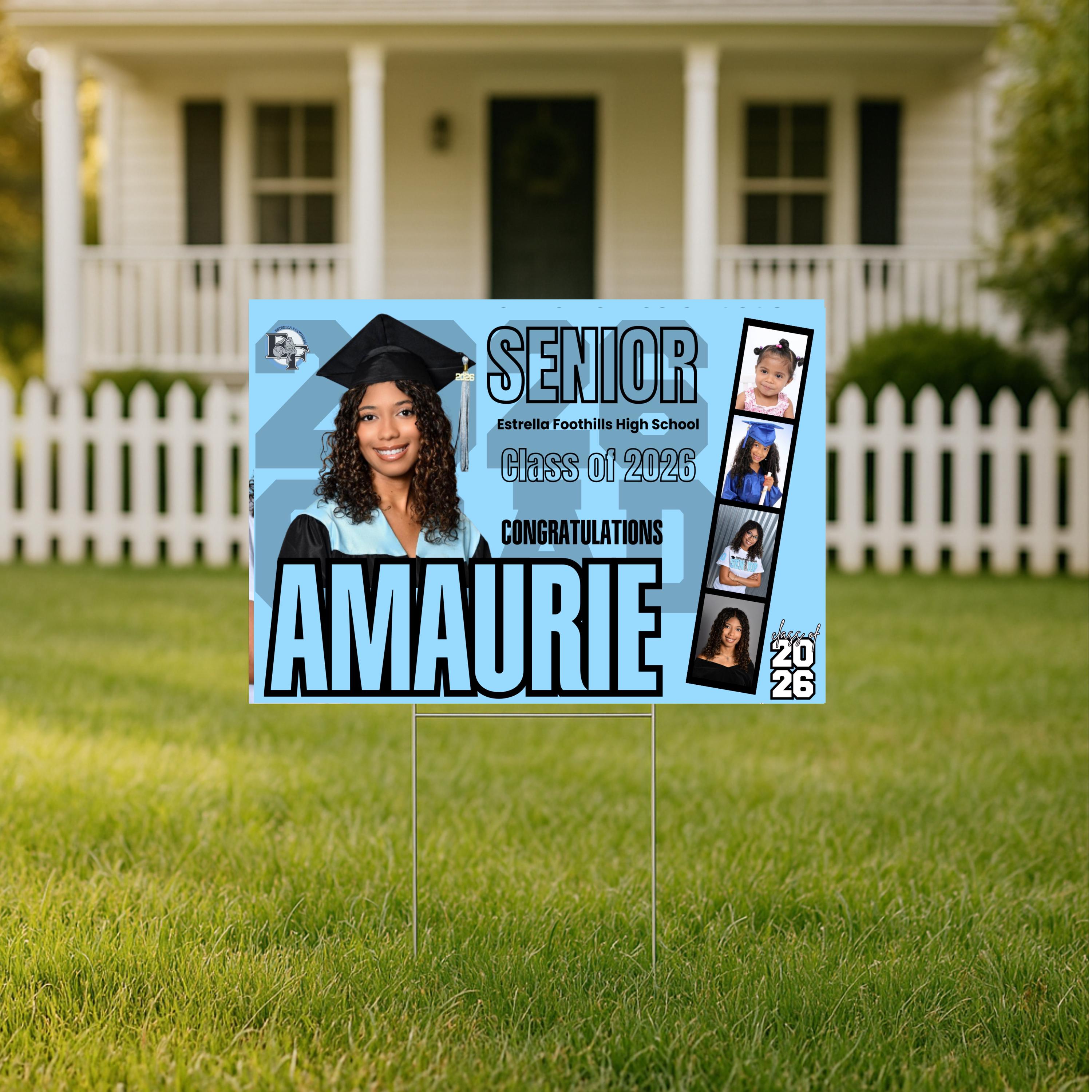 Custom Graduation Yard Sign - Etsy