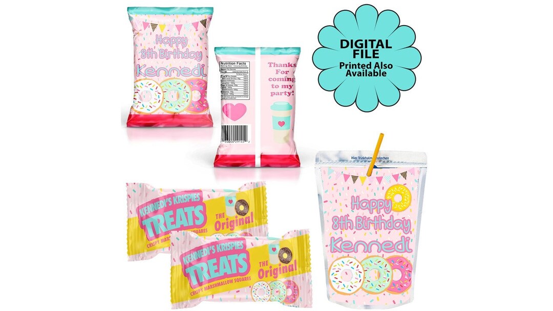 Donut Party Theme, Donut Grow Up, Donut Printables, Custom Party ...