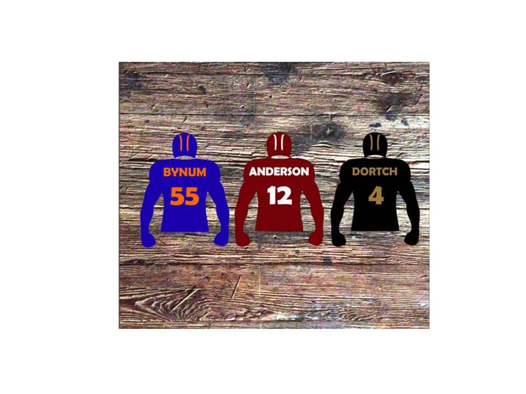 Football Player Decal - Football Decal - Name Decal - Custom Football ...