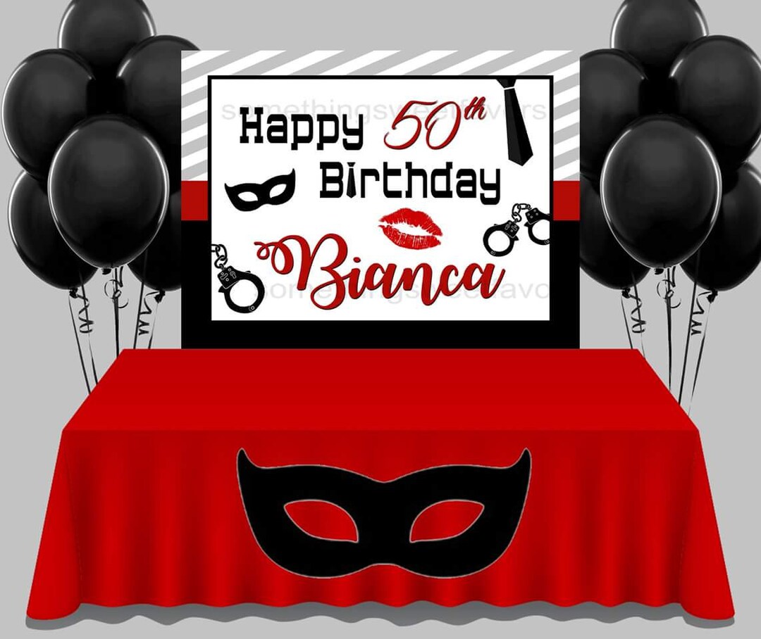 Adult Shades Birthday Banner - Etsy