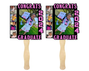Custom Graduation Fans 2024, Graduate 2024, Custom Grad Fans, Class of ...