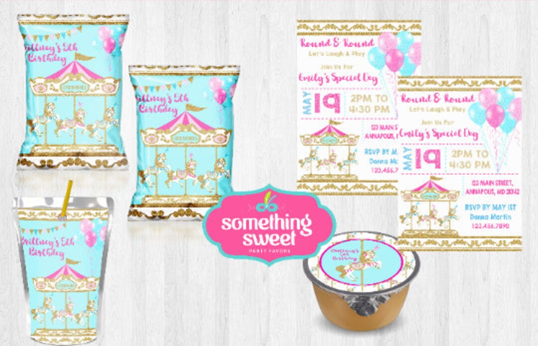 Carousel Party Theme, DIGITAL FILES ONLY - Etsy