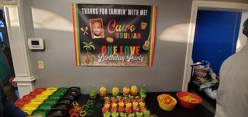 Reggae Themed Favor Box Island Party Favor Box Custom Gable - Etsy