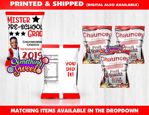 Paper & Party Supplies Preschool Graduation Capri Sun Labels ...