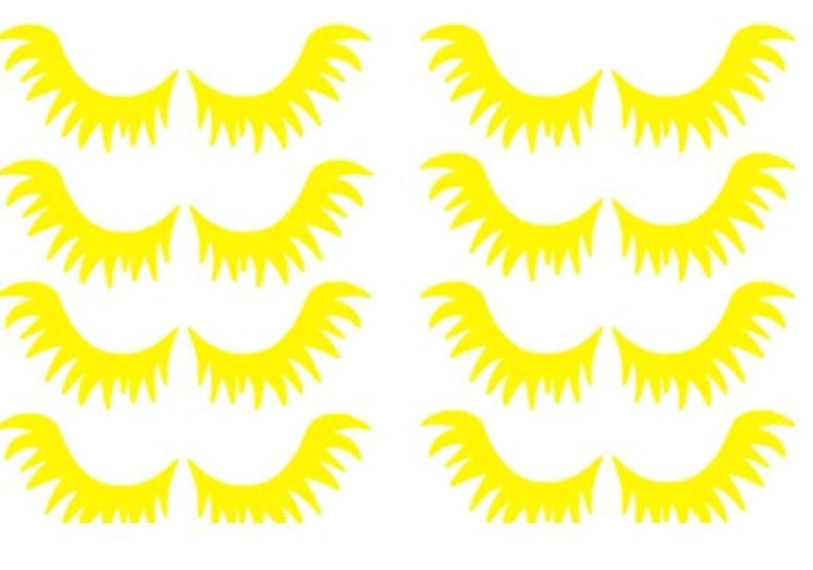 Lashes Decals Eyelash Decals Eyelash Stickers Lashes & | Etsy