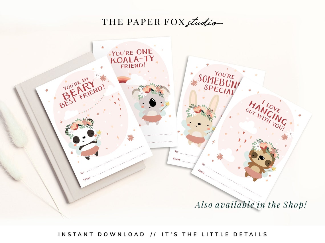 Printable Astronaut Koalas Valentine's Cards Cute Space - Etsy