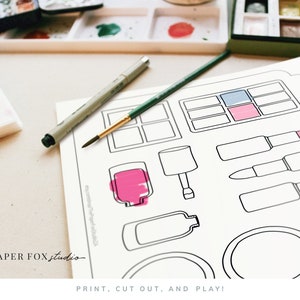 Printable Makeup Pretend Play Kit, Print at Home Kids Toys, Printable ...